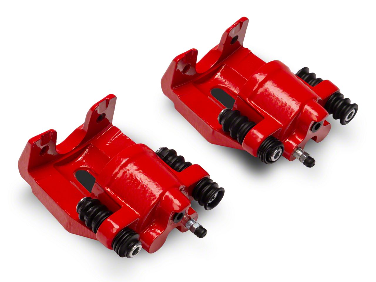C&L F-150 Performance Rear Brake Calipers; Red T579037 (04-11 2WD/4WD F ...