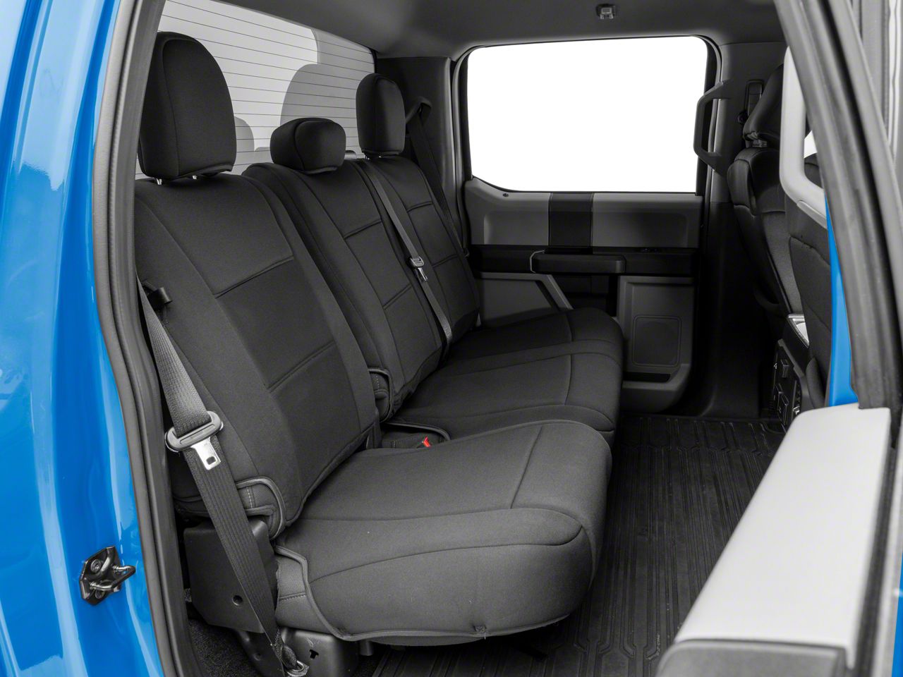 Proven Ground F-150 Premium Neoprene Front and Rear Seat Covers; Black ...
