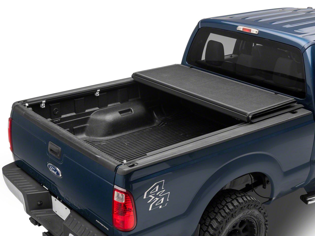 Proven Ground F-250 Super Duty Low Profile Hard Tri-Fold Tonneau Cover ...