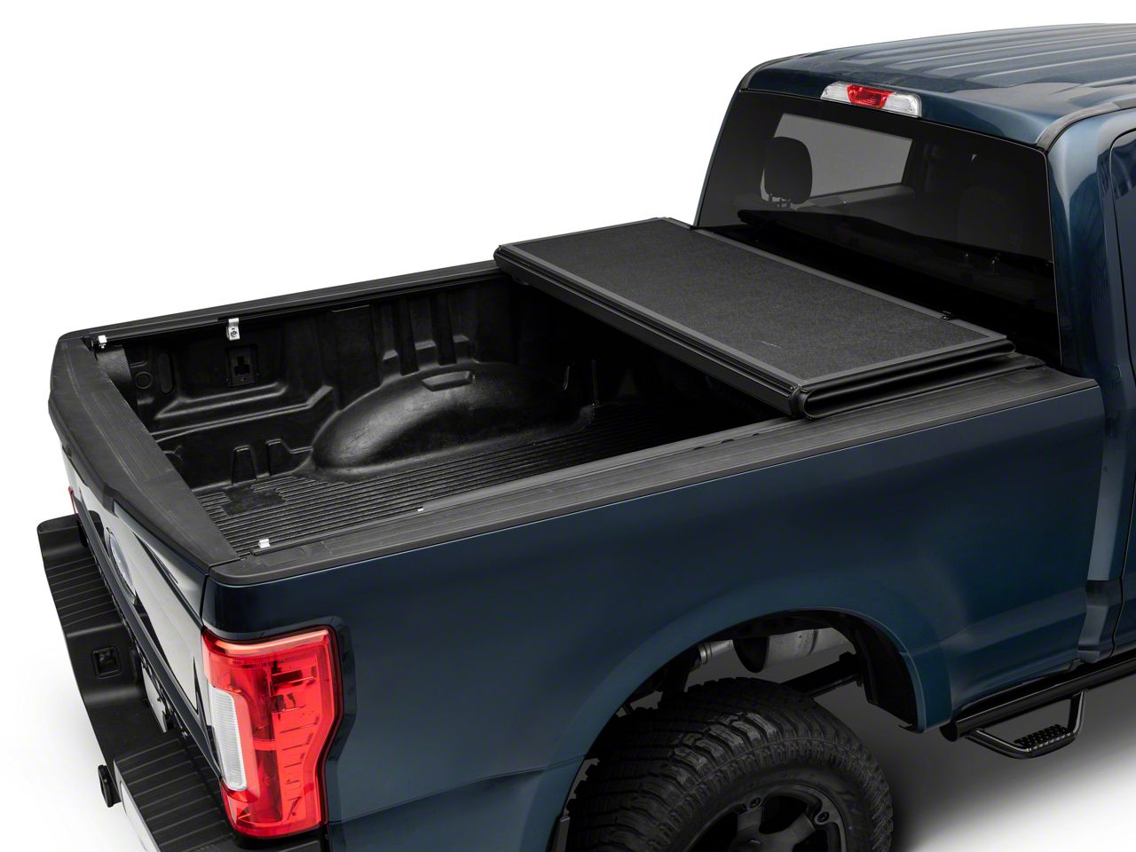 Proven Ground F-350 Super Duty Low Profile Hard Tri-Fold Tonneau Cover ...