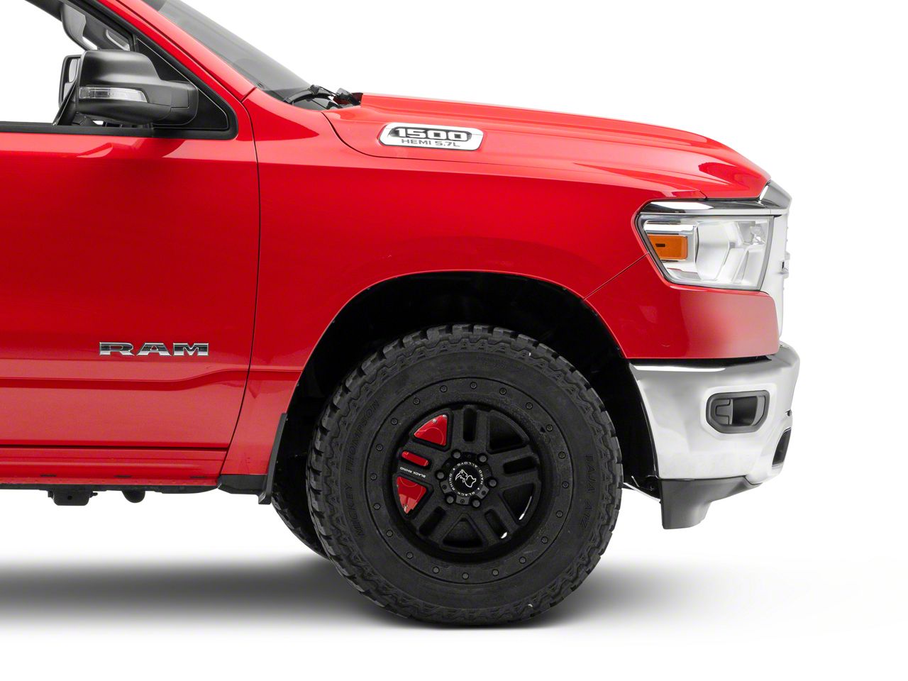 Proven Ground RAM 1500 Brake Caliper Covers; Red; Front and Rear ...