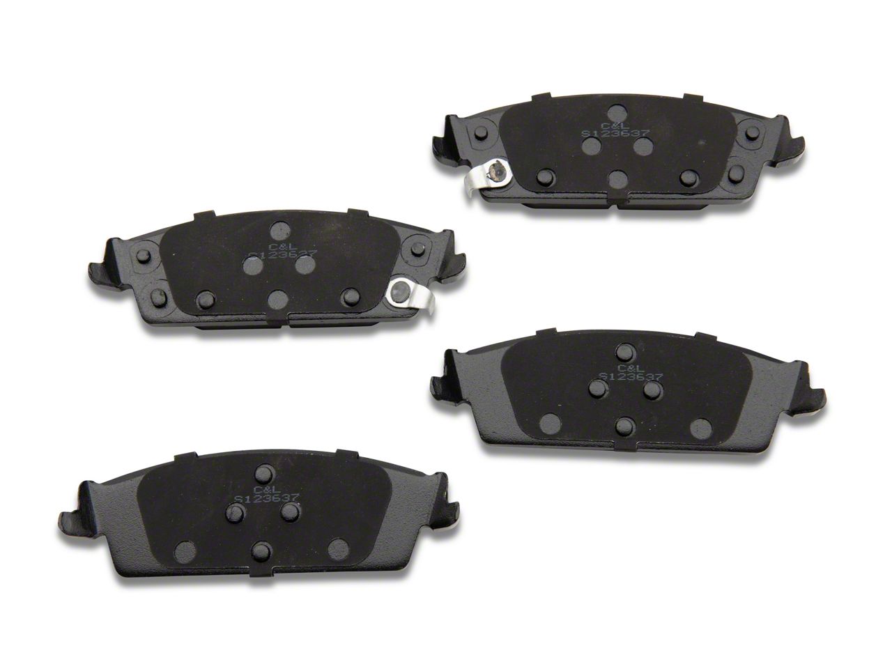 C&L Silverado 1500 Super Sport HD Ceramic Brake Pads; Rear Pair S123637 ...