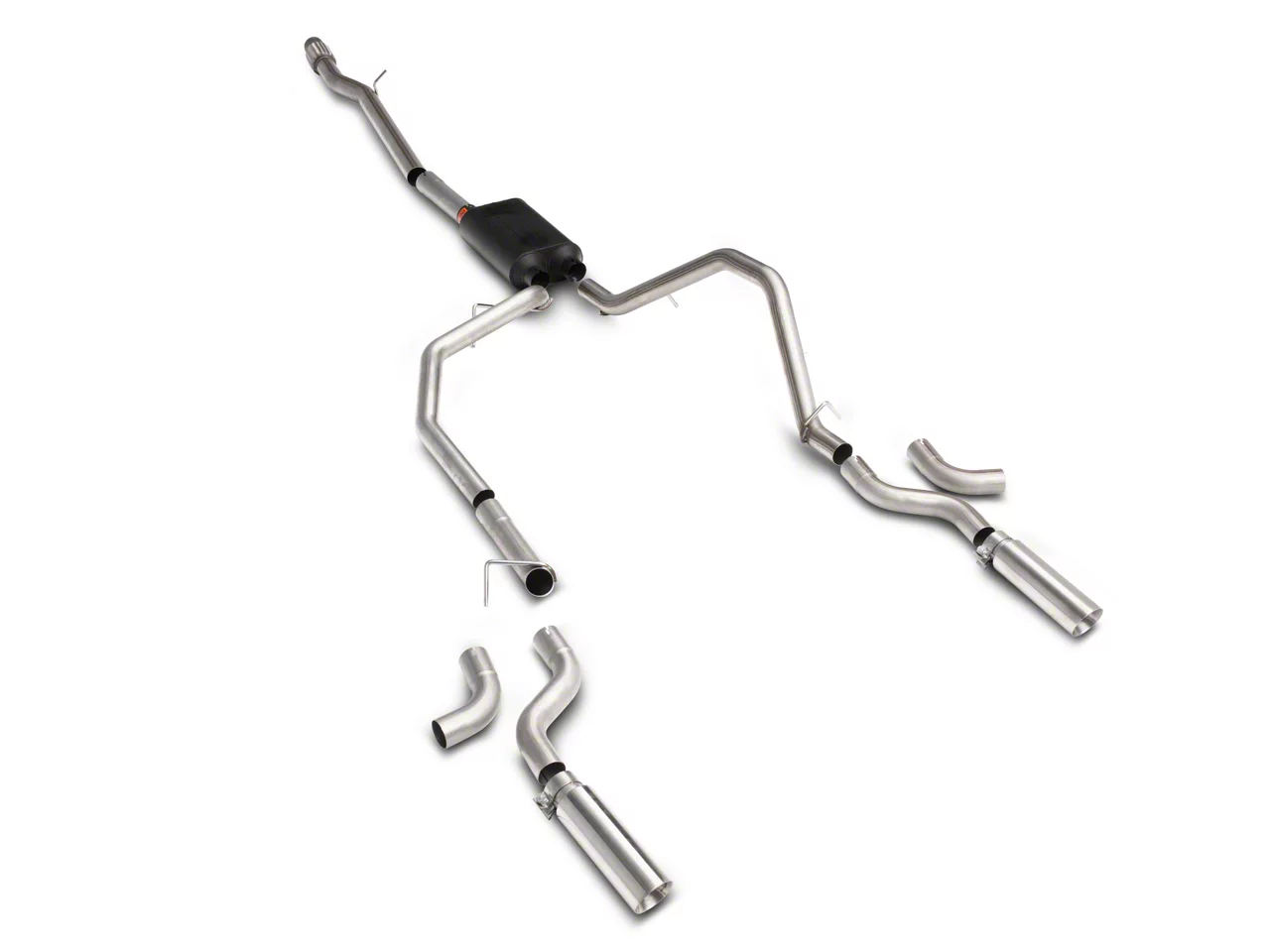 C&L Silverado 1500 Proven Ground Series Dual Exhaust System with ...