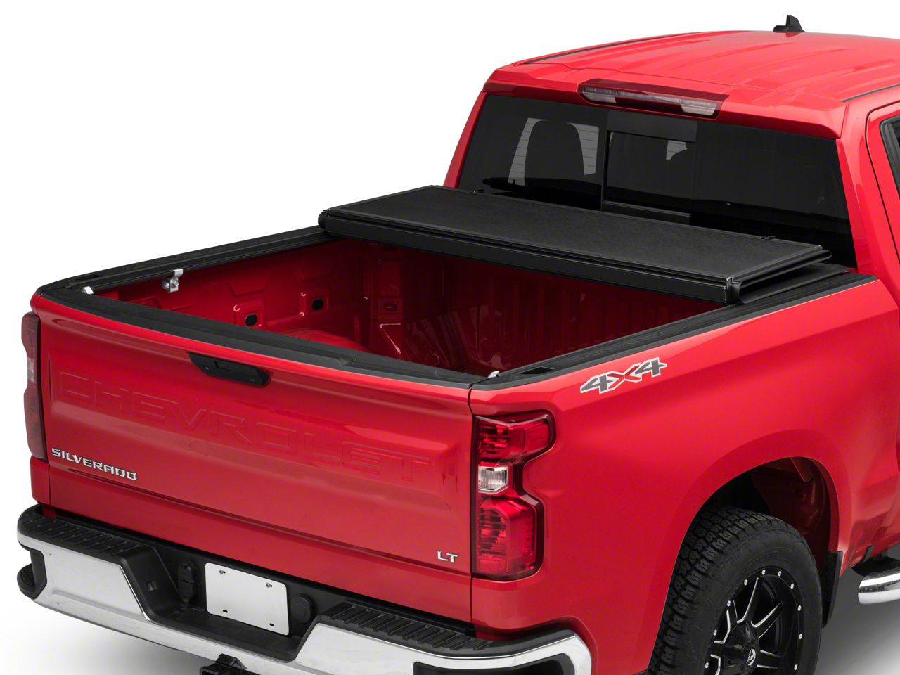 Proven Ground Silverado 1500 Low Profile Hard Tri-Fold Tonneau Cover ...