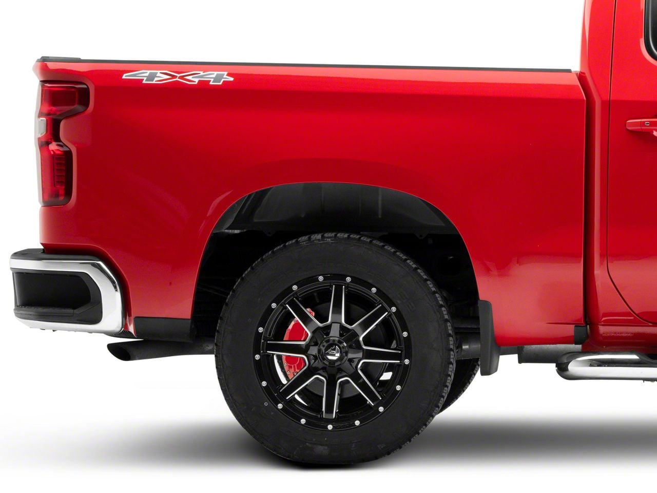 Proven Ground Silverado 1500 Brake Caliper Covers; Red; Front and Rear ...
