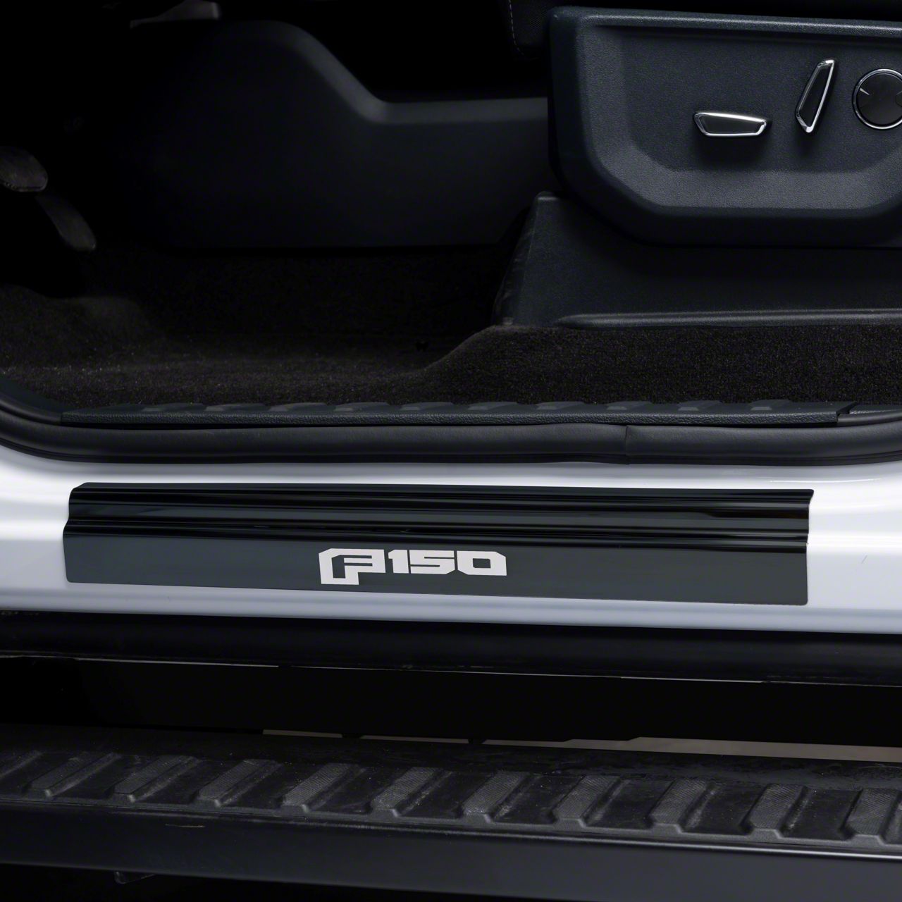 Putco F-150 Black Platinum Door Sills with F-150 Logo 95147BPFD (21-25 ...