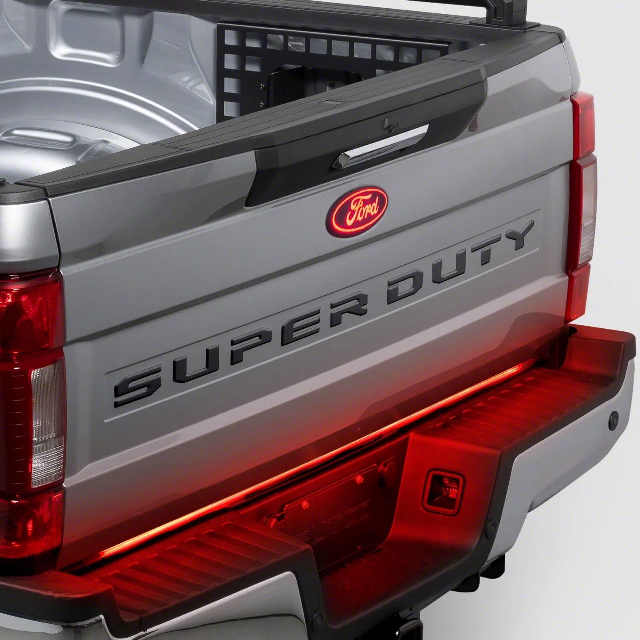 Putco F-350 Super Duty Tailgate Letter Emblems; Black Platinum ...