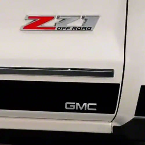 Putco Sierra 1500 Black Platinum Rocker Panels with GMC Logo S537589 ...