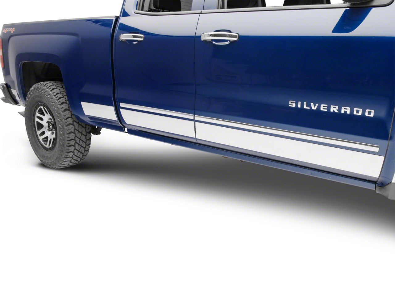Putco Silverado 1500 Stainless Steel Rocker Panels S102066 (14-18 ...