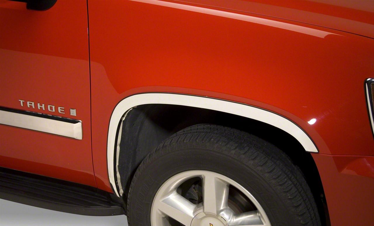 Putco Tahoe Stainless Steel Fender Trim; GM Licensed 97158GM (07-14 ...