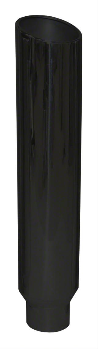 Pypes F-250 Super Duty Rolled Angle Stack Exhaust Tip; 7-Inch; Black ...