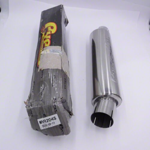 Pypes RAM 3500 M-80 Offset/Offset Bullet Style Muffler; 2.50-Inch Inlet ...