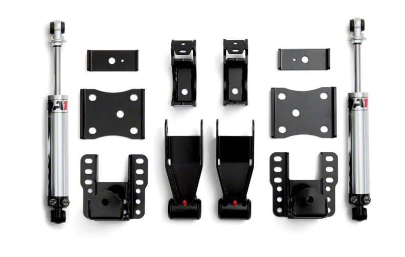 QA1 Silverado 1500 Double Adjustable Rear Drop Kit; 4 to 6-Inch ...