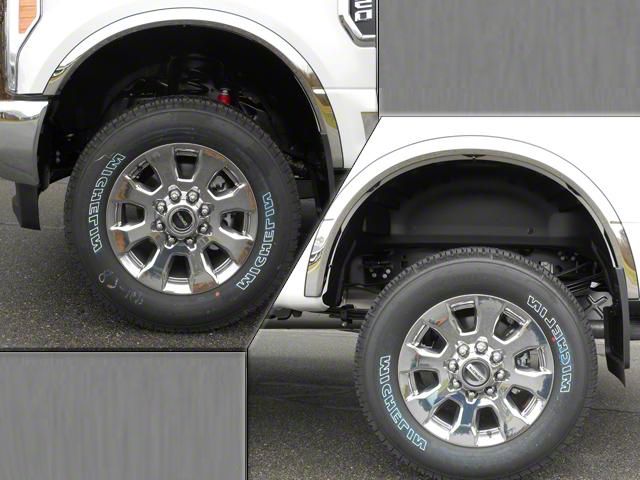 F-350 Super Duty Wheel Well Fender Trim Molding; Stainless Steel (17-20 ...