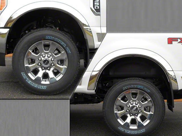 F-350 Super Duty Wheel Well Fender Trim Molding; Stainless Steel; 3.30 ...