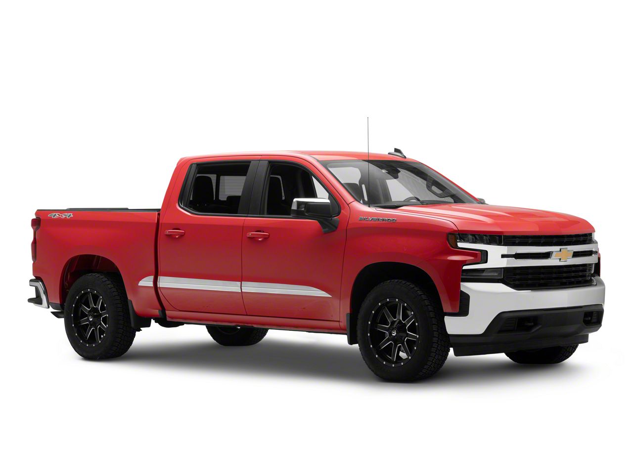 Silverado 1500 Body Side Molding Accent Trim; Stainless Steel (19-25 ...