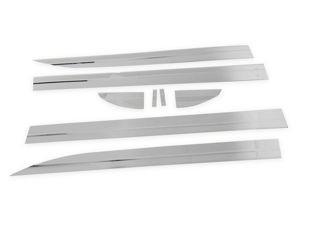 Silverado 1500 Body Side Molding Accent Trim; Stainless Steel (19-25 ...