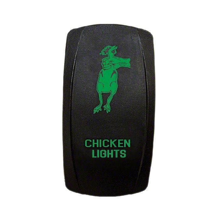 Quake LED Colorado 2-Way Chicken Lights Rocker Switch; Green QRS274 ...