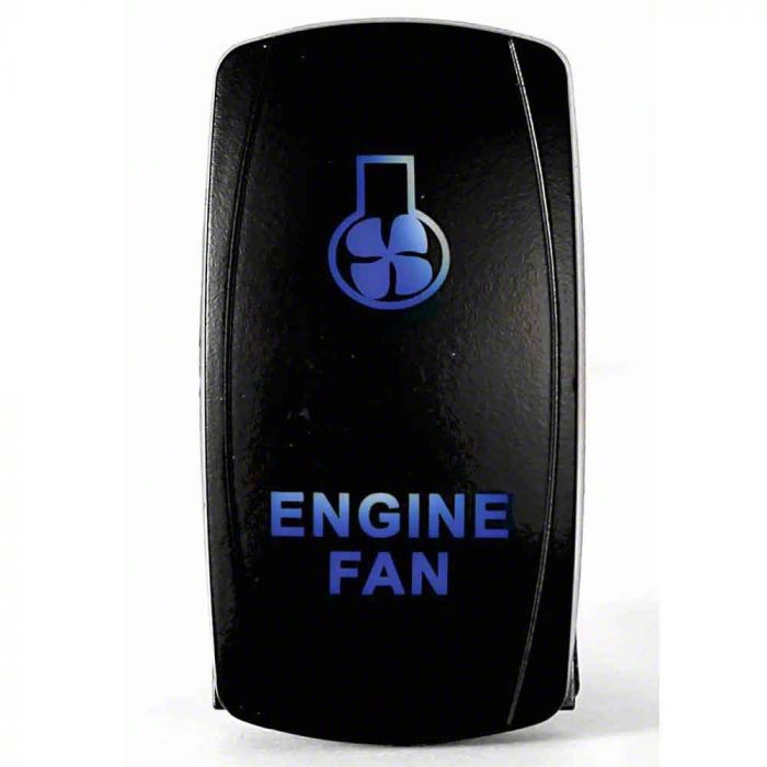 Quake LED Colorado 2-Way Engine Fan Rocker Switch; Blue QRS318 ...