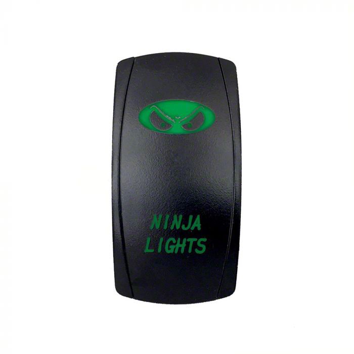 Quake LED Colorado 2-Way Ninja Lights Rocker Switch; Green QRS677 ...