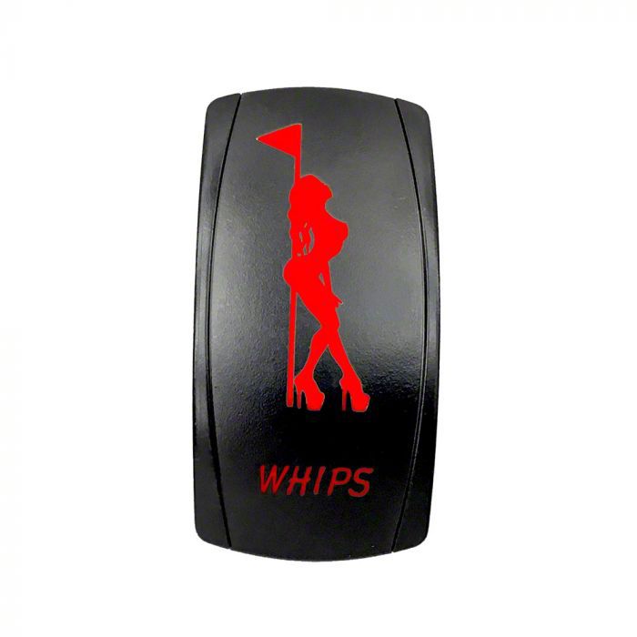 Quake LED Colorado 2-Way Whips Rocker Switch; Red QRS710 (Universal ...