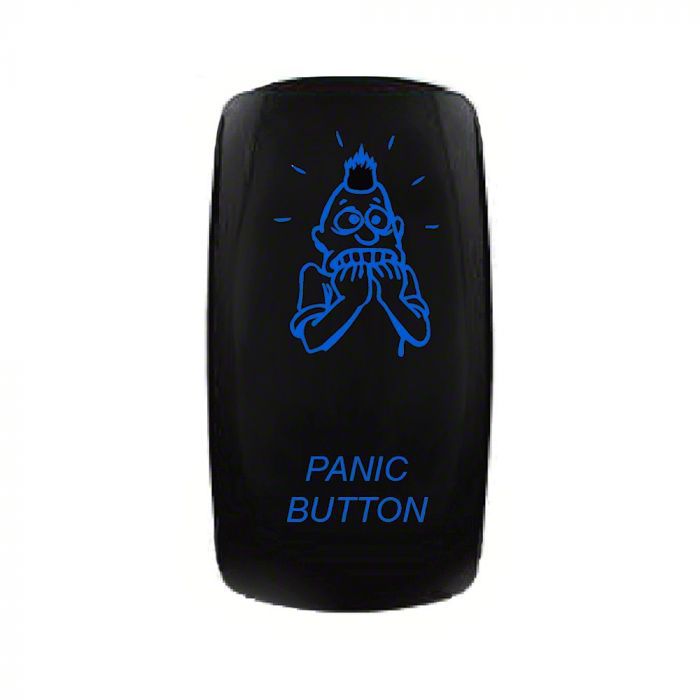 Quake LED Colorado Panic Button Rocker Switch ; Blue QW865 (Universal ...