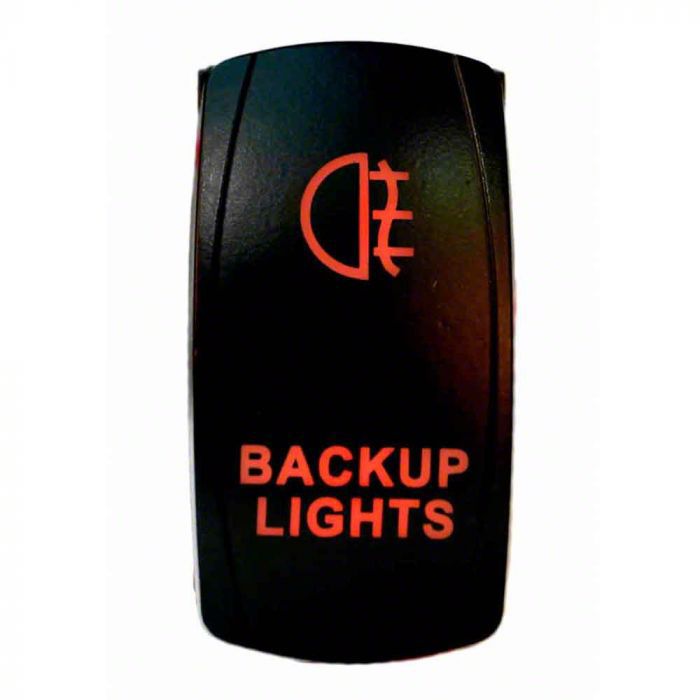 Quake LED F-250 Super Duty 2-Way Backup Rocker Switch; Red QRS284 ...