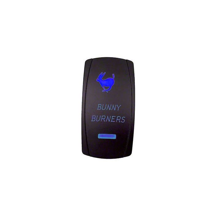 Quake LED F-250 Super Duty 2-Way Bunny Burners Rocker Switch; Blue ...