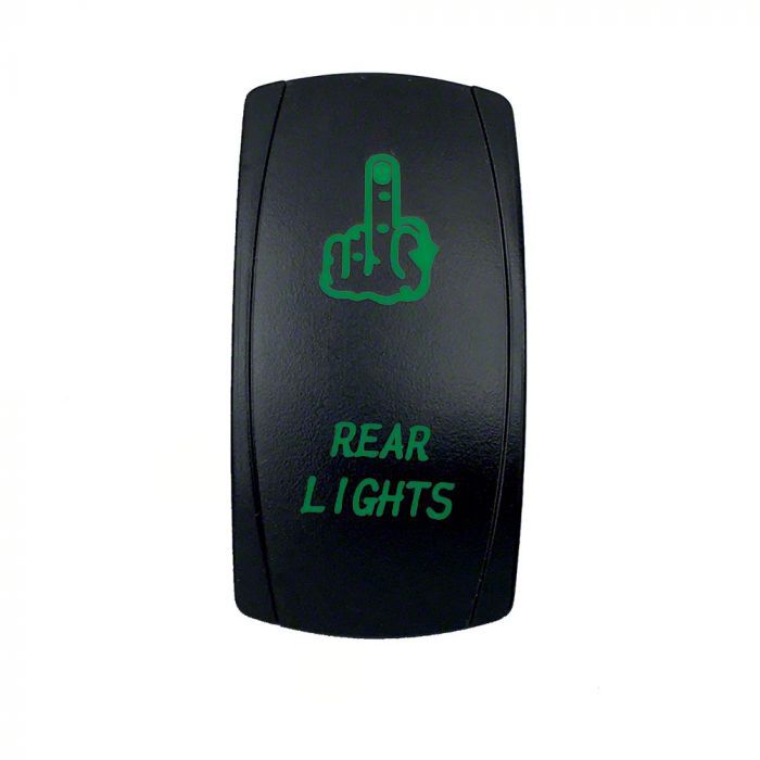 Quake LED RAM 2500 2-Way Rear Lights Rocker Switch; Green QRS669 ...