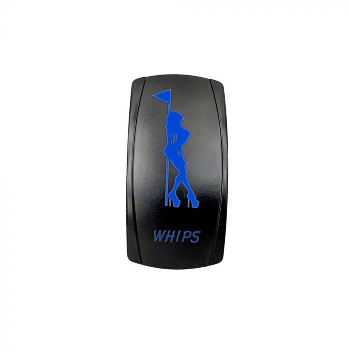 Quake LED RAM 3500 2-Way Whips Rocker Switch; Blue QRS708 (Universal ...