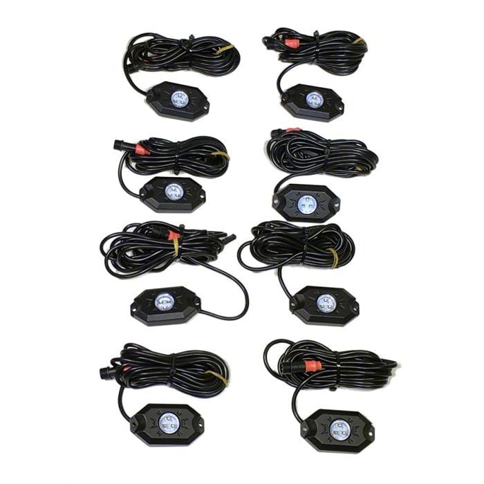 Quake LED RAM 3500 8-Pod RGB Accent LED Rock Lights QTL924 (Universal ...