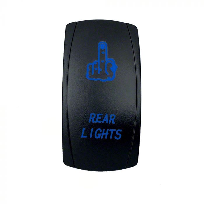 Quake LED Yukon 2-Way Rear Lights Rocker Switch; Blue QRS668 (Universal ...