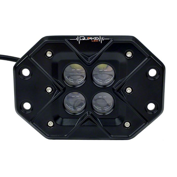 Quake LED Yukon 3-Inch Seismic Series Flush Mount RGB Accent Work Light ...