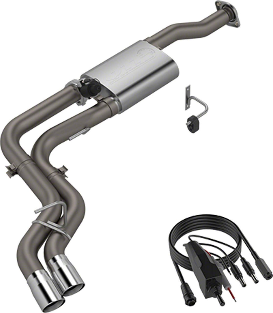 Quick Time Performance F-150 Screamer Dual Exhaust System with Polished ...