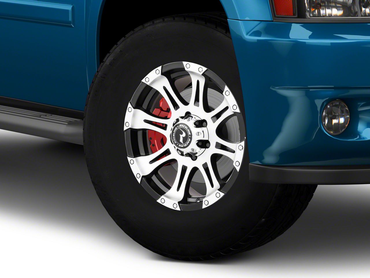 Raceline Tahoe Raptor Black Machined 6-Lug Wheel; 18x9; 12mm Offset 982 ...