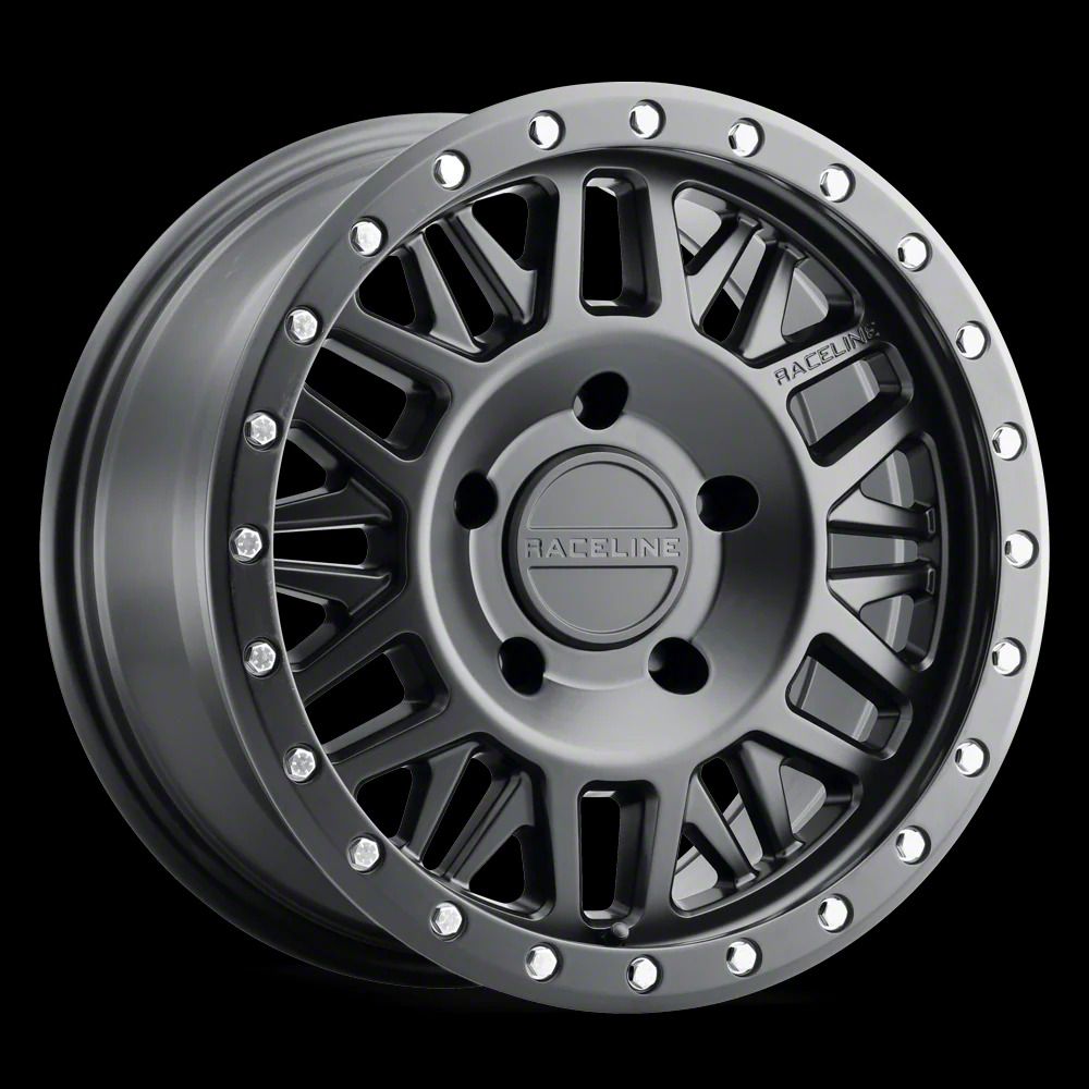 Raceline F-250 Super Duty Ryno Satin Black 8-Lug Wheel; 18x9; 18mm ...