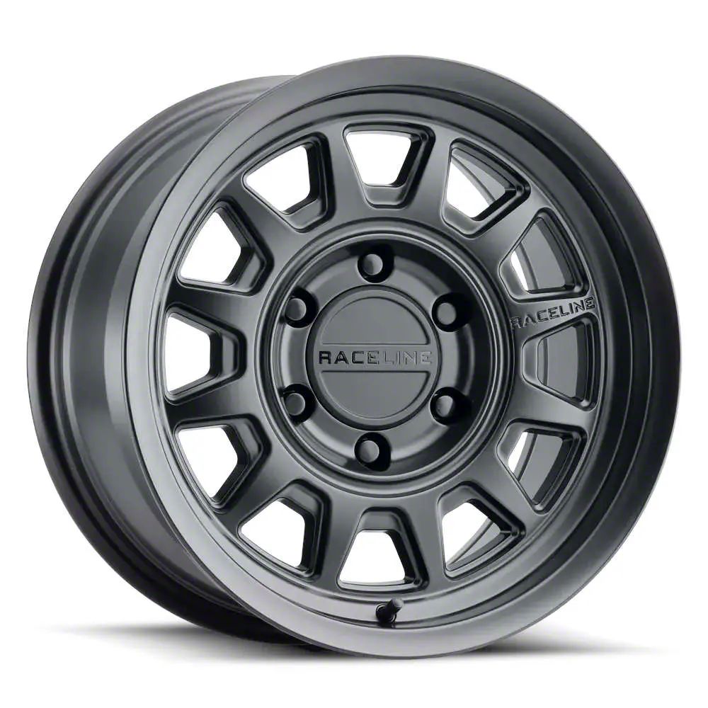 Raceline Yukon Aero Satin Black 6-Lug Wheel; 17x9; -12mm Offset 952B ...