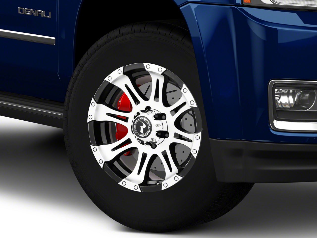 Raceline Yukon Raptor Black Machined 6-Lug Wheel; 18x9; 12mm Offset 982 ...