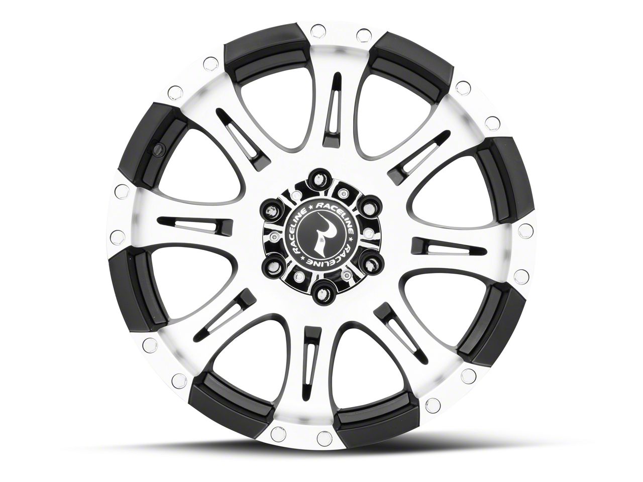 Raceline F-150 Raptor Black Machined 6-Lug Wheel; 18x9; 25mm Offset 982 ...