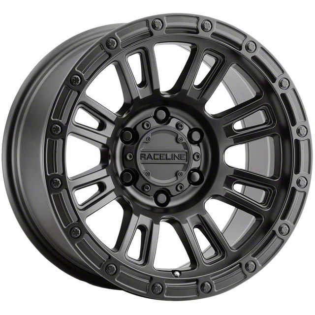 Raceline Ranger Compass Satin Black 6-Lug Wheel; 18x9; 18mm Offset 956B ...