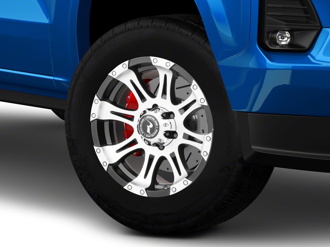 Raceline Colorado Raptor Black Machined 6-Lug Wheel; 18x9; 12mm Offset ...