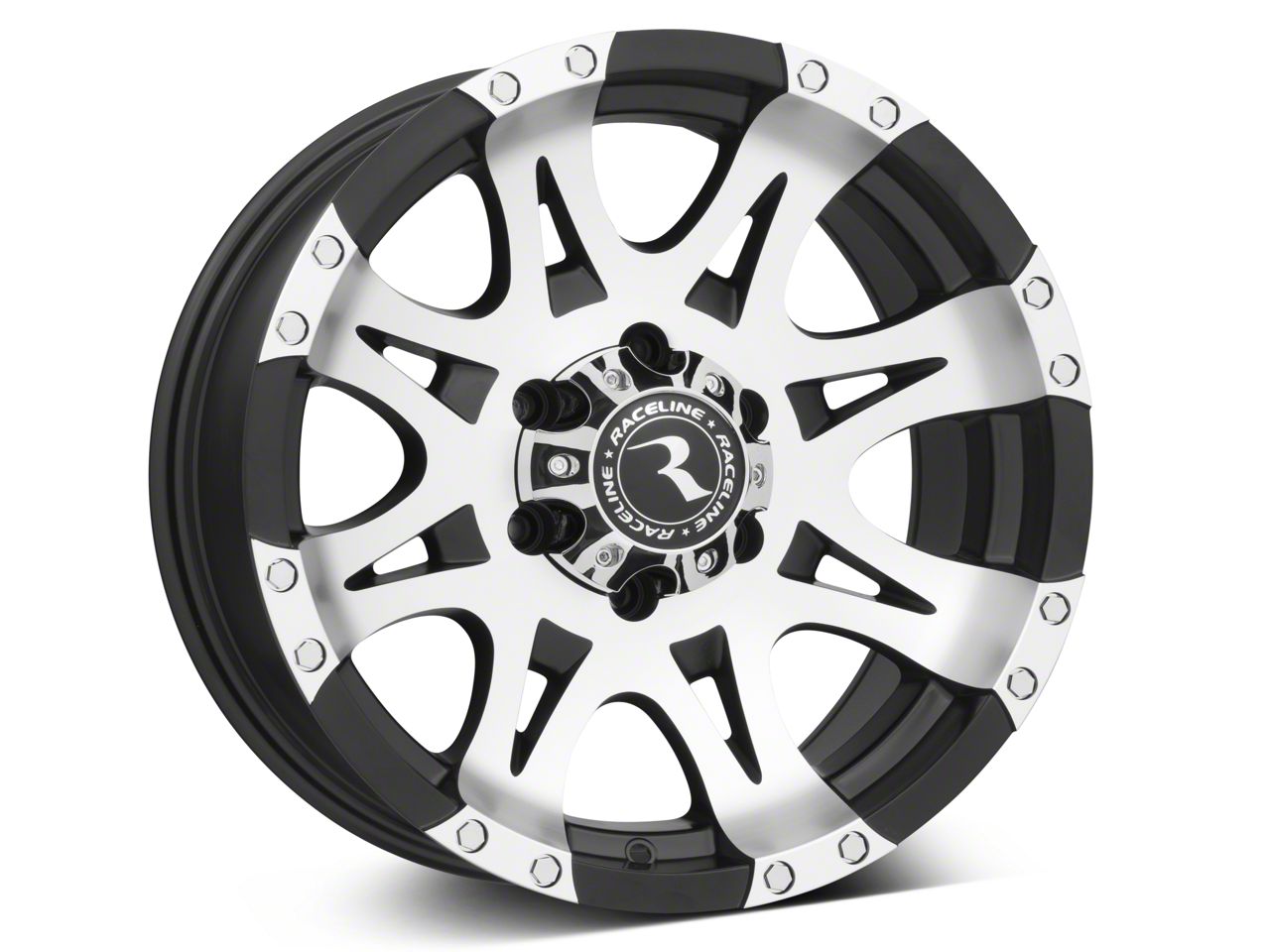 Raceline F-150 Raptor Black Machined 6-Lug Wheel - 17x9; 6mm Offset 982 ...