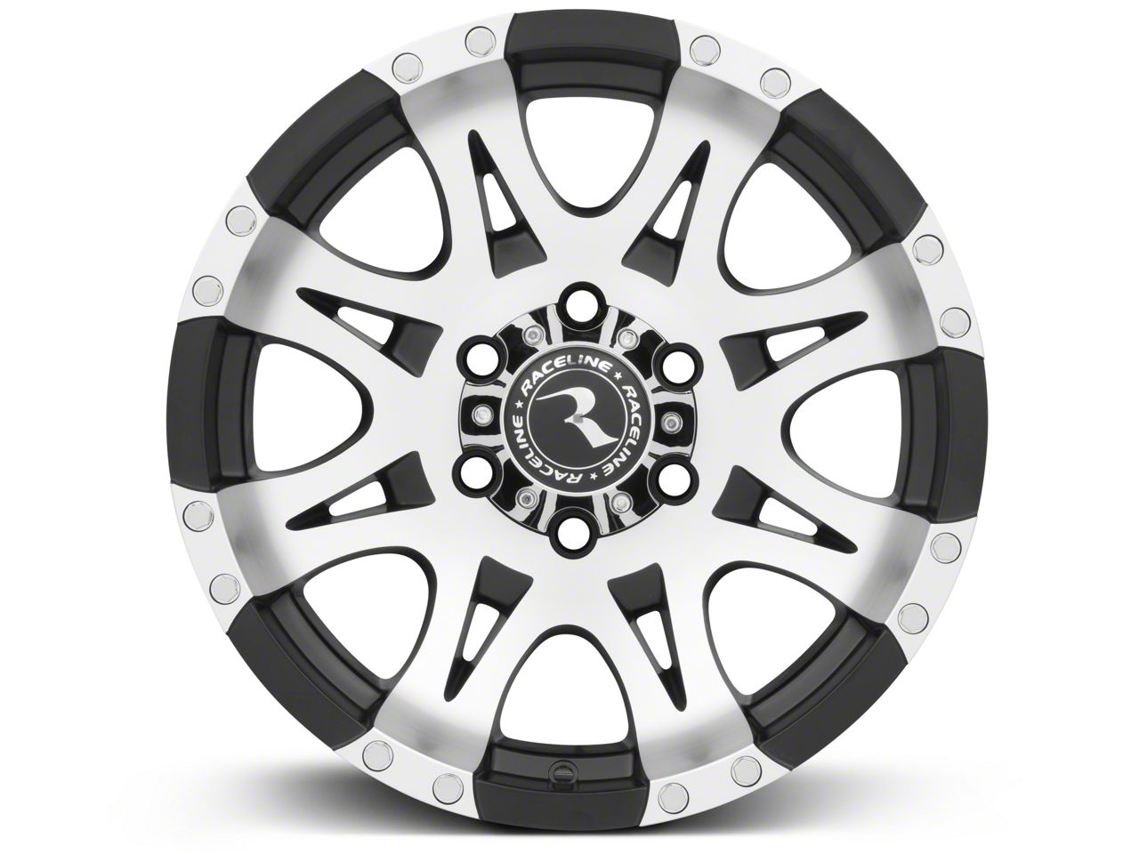 Raceline F-150 Raptor Black Machined 6-Lug Wheel - 17x9; 6mm Offset 982 ...