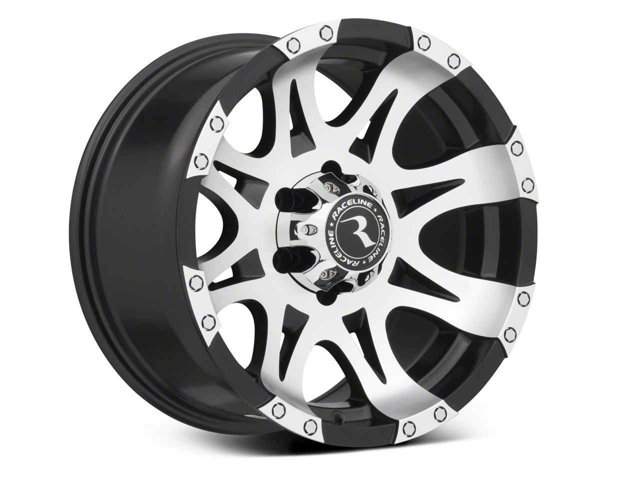 Raceline F-150 Raptor Black Machined 6-Lug Wheel - 17x9; 6mm Offset 982 ...