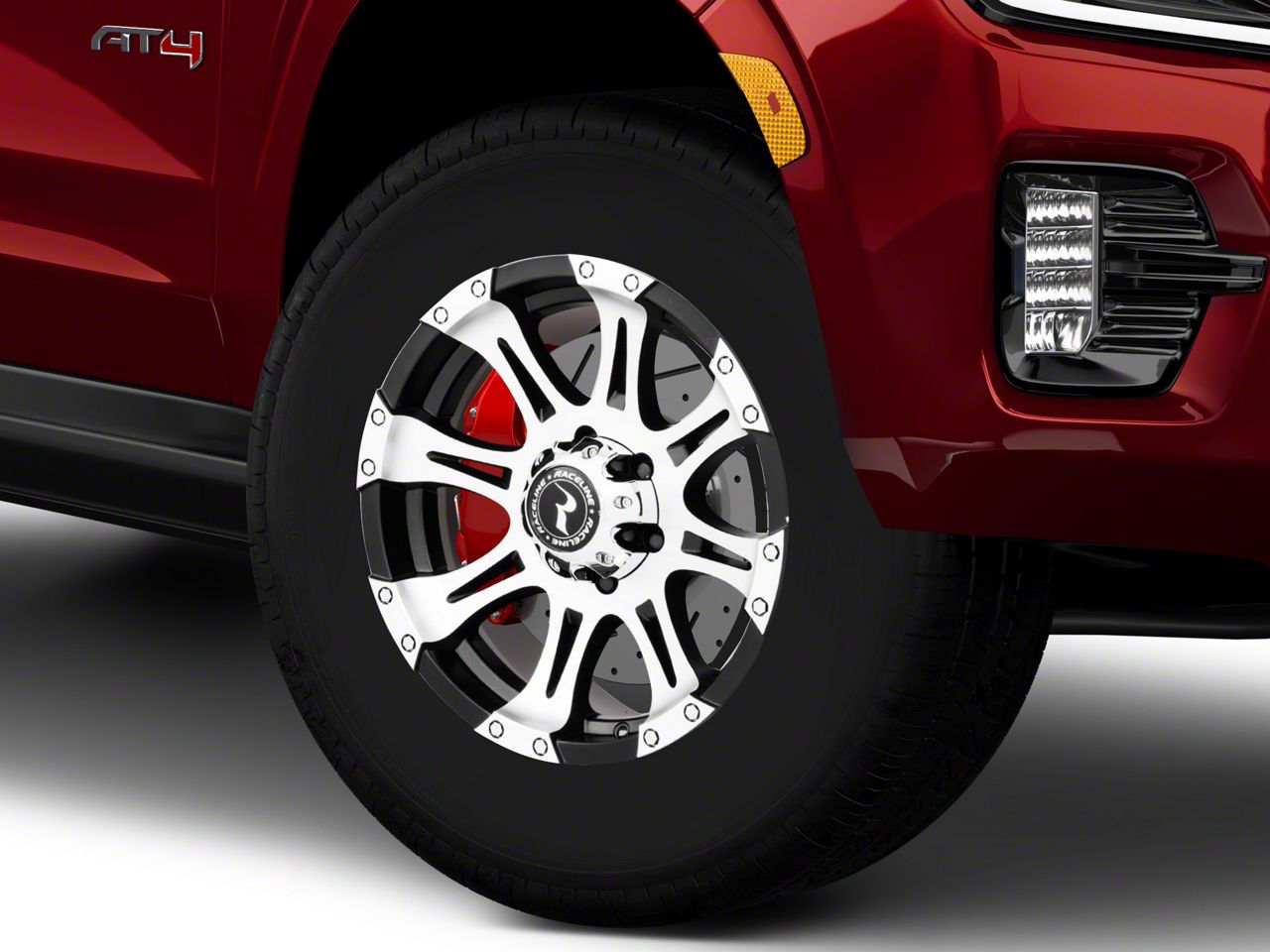 Raceline Yukon Raptor Black Machined 6-Lug Wheel; 18x9; 12mm Offset 982 ...