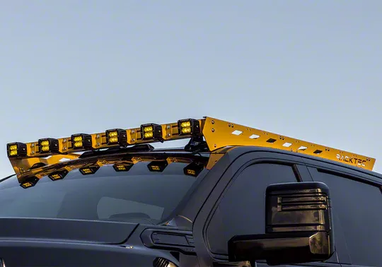 RACKTEC Phantom Series Gen 2 Roof Rack 6 Light Front Mounting Brackets 20 25 Silverado 2500 HD Crew Cab