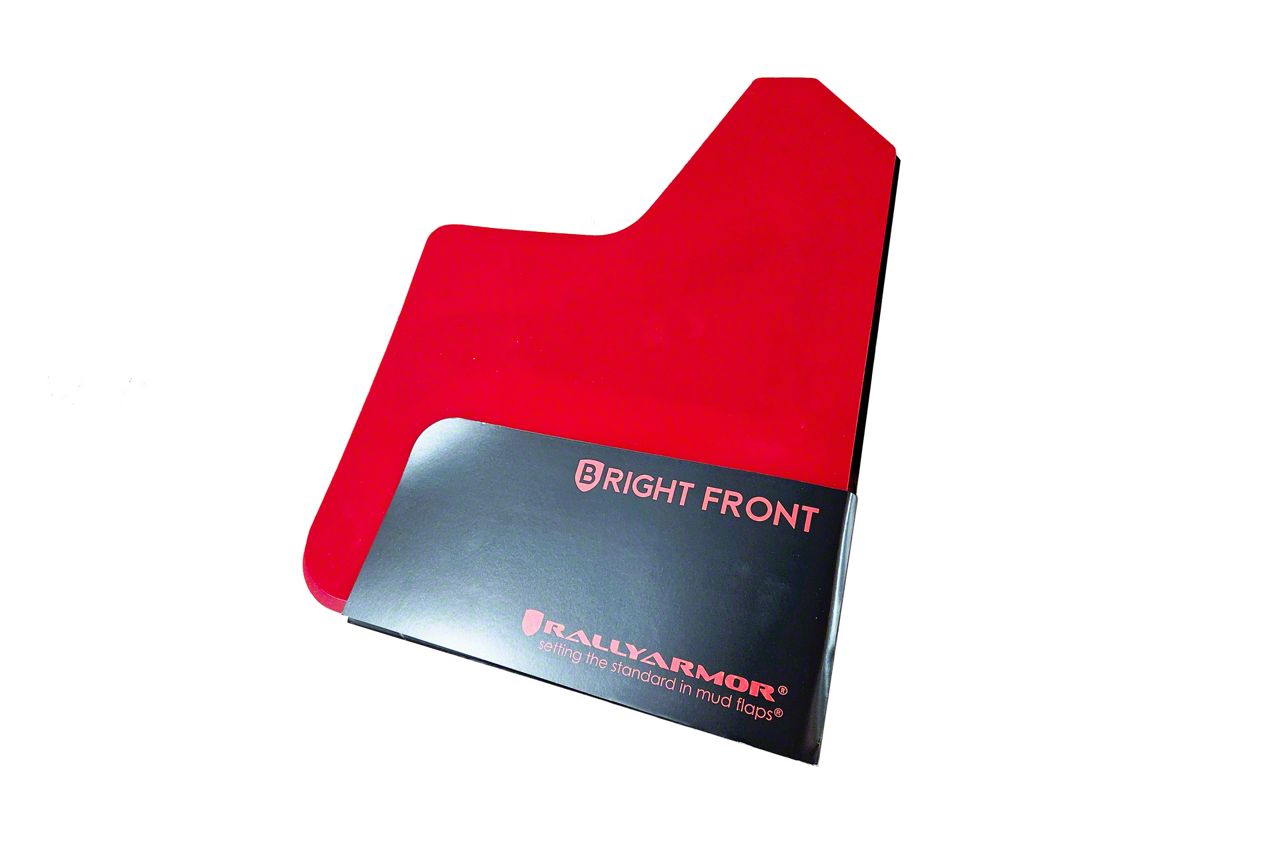 Rally Armor F-350 Super Duty Universal UR Red Mud Flaps with White Logo ...