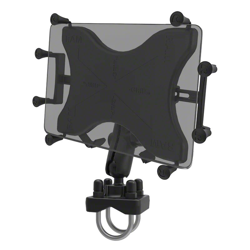 RAM Mounts Ranger X-Grip Mount with Double U-Bolt Base for 9 to 10-Inch ...