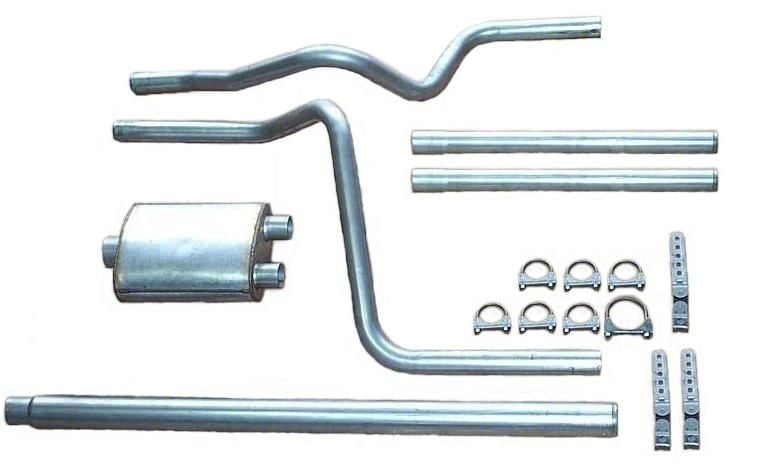 RAM 1500 2.25-Inch Aluminized Dual Exhaust System with HVS Welded ...