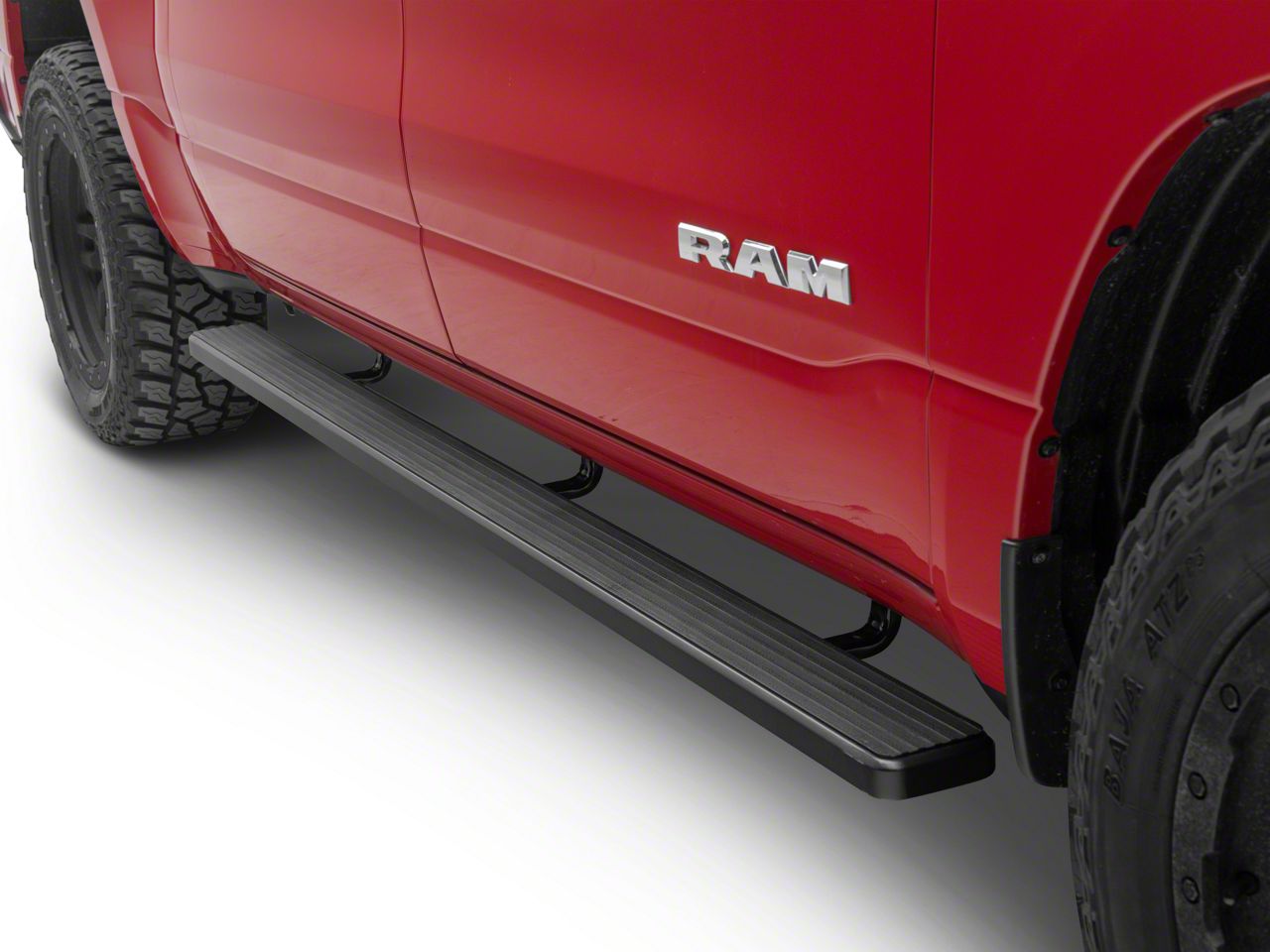 RAM 1500 5-Inch iStep Running Boards; Black (19-24 RAM 1500 Crew Cab ...